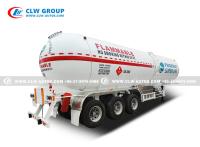 China 25 Ton 3 Axle LPG Semi Trailer Propane Haulage Tanker 54000 Liters for sale