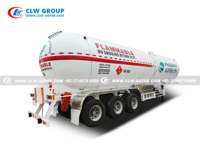 China 25 Ton 3 Axle LPG Semi Trailer Propane Haulage Tanker 54000 Liters for sale