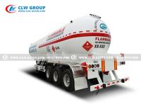 China 25 Ton 3 Axle LPG Semi Trailer Propane Haulage Tanker 54000 Liters for sale