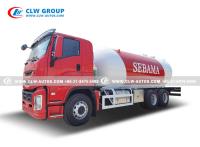 China Isuzu Giga 20m3 LPG Cylinder Filling Bobtail Truck 380HP Euro 5 Diesel for sale