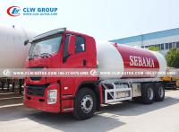 China Isuzu Giga 20m3 LPG Cylinder Filling Bobtail Truck 380HP Euro 5 Diesel for sale