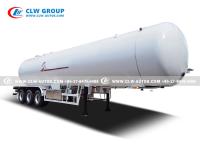 China 49.6CBM LPG Semi Trailer Propane Delivery Tanker Truck 1.61MPa 12mm Cylinder for sale