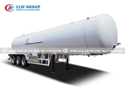 China 49.6CBM LPG Semi Trailer Propane Delivery Tanker Truck 1.61MPa 12mm Cylinder for sale