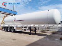 China 49.6CBM LPG Semi Trailer Propane Delivery Tanker Truck 1.61MPa 12mm Cylinder for sale