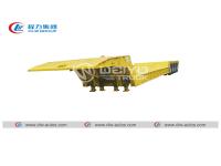 China Heavy Duty Hydraulic Gooseneck Lowbed Flatbed Trailer 100 Tons 16000x3300x1200mm for sale