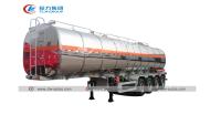 China 4 Axles 40m3 Asphalt Bitumen Tank Semi Trailer with Burner Insulation for sale