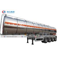 China 4 Axles 40m3 Asphalt Bitumen Tank Semi Trailer with Burner Insulation for sale