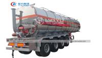 China 4 Axles 40m3 Asphalt Bitumen Tank Semi Trailer with Burner Insulation for sale