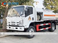 China ISUZU 4 Ton Fuel Tank Truck 4000L Diesel Dispenser Refilling Bowser 4x2 LHD for sale