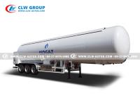 China 30 Ton LPG Tanker Trailer 59.5 CBM with Pump and Flow Meter for Propane Butane Transport for sale