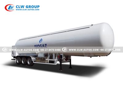 China 30 Ton LPG Tanker Trailer 59.5 CBM with Pump and Flow Meter for Propane Butane Transport for sale