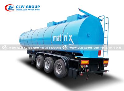 China 40cbm Bitumen Trailer Liquid Heating Asphalt Tanker 3 Axles 40000 Litres for sale