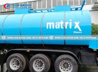 China 40cbm Bitumen Trailer Liquid Heating Asphalt Tanker 3 Axles 40000 Litres for sale