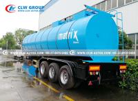 China 40cbm Bitumen Trailer Liquid Heating Asphalt Tanker 3 Axles 40000 Litres for sale