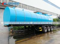 China 40cbm Bitumen Trailer Liquid Heating Asphalt Tanker 3 Axles 40000 Litres for sale