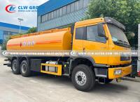 China FAW 340HP 18cbm Crude Oil Fuel Tanker Truck ADR Certified 6x4 for Export for sale