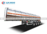 China 40 CBM Asphalt Transport Semi Trailer Bitumen Emulsion Delivery Tanker with 150mm Insulation for sale
