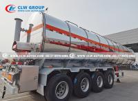 China 40 CBM Asphalt Transport Semi Trailer Bitumen Emulsion Delivery Tanker with 150mm Insulation for sale
