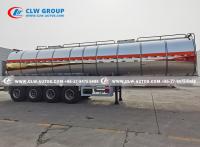 China 40 CBM Asphalt Transport Semi Trailer Bitumen Emulsion Delivery Tanker with 150mm Insulation for sale