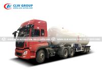 China 49600L Horizontal Cylindrical 250 PSI LPG Industrial Gas Tank Trailer 12mm Q345 for sale