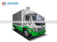 China Foton Aumark 5990mm LED Advertising Truck P6 Digital Billboard Van 130HP for sale