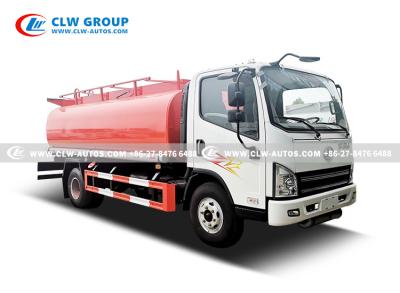 China 8 Ton FAW Refueling Truck 8000 Liters Oil Delivery Tanker Sub-Silo Design with Unloading Pipe for sale