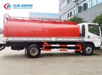 China 8 Ton FAW Refueling Truck 8000 Liters Oil Delivery Tanker Sub-Silo Design with Unloading Pipe for sale