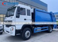China SINOTRUK HOMAN 18m3 Rear Loader Garbage Compactor Truck 190HP Euro 3 for sale