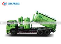 China 16 Ton Dust Material Transfer Tank Industrial Vacuum Truck 16m3 Carbon Steel for sale