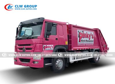 China Sinotruk Howo 14 CBM 10 Ton Garbage Compactor Truck with 290HP Engine and Euro II-V Emission Options for sale