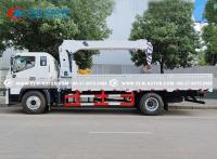 China Foton 6ton Straight Arm Truck Mounted Crane 240HP 6x4 Heavy Duty Loading Truck for sale