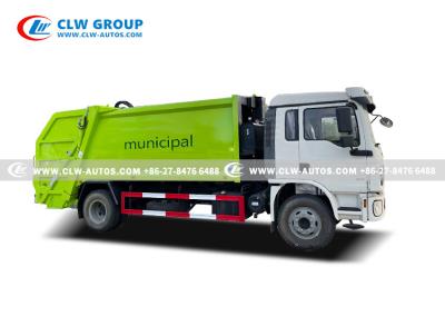 China Shacman 14cbm Rear Tipping Compressed Garbage Truck Customized Carbon Steel for sale