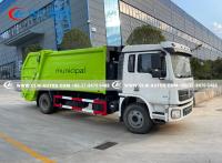 China Shacman 14cbm Rear Tipping Compressed Garbage Truck Customized Carbon Steel for sale