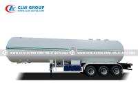China 49.6CBM LPG Transport Tanker Propane Delivery Trailer 3 Axles 12740mm for sale