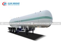 China 49.6CBM LPG Transport Tanker Propane Delivery Trailer 3 Axles 12740mm for sale