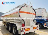 China 35cbm Fuel Delivery Tanker 9247 Gallon 7 Compartment Oil Tank Semi Trailer for sale
