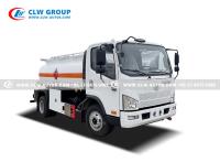 China FAW J6F 5000L Fuel Transportation Truck Corrosion Resistant Tank with Dispenser for sale