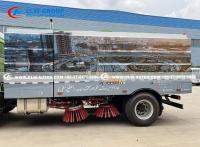 China Dongfeng 12 CBM Vacuum Street Sweeper 190HP Cummins Road Cleaning Truck for sale