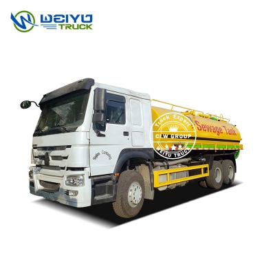 China 18 Ton HOWO Vacuum Suction Truck 15m3 Fecal Waste Water Transport 6x4 for sale