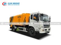 China Dongfeng 14cbm Road Sweeper Truck 9000L Water Tank 7000L Garbage Box Street Cleaning for sale