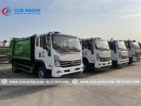 China Sinotruk HOWO 4x2 7000 Liters Rear Loader Garbage Compactor Truck LHD RHD for sale