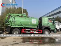 China Howo 4x2 160HP 8cbm Vacuum Sewage Suction Truck 8000L Tanker for sale