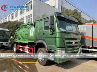 China Howo 4x2 160HP 8cbm Vacuum Sewage Suction Truck 8000L Tanker for sale