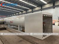 China 20cbm 10T LPG Skid Station with Cylinder Filling Scales and Flow Meter for sale