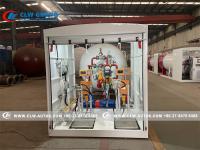 China 20cbm 10T LPG Skid Station with Cylinder Filling Scales and Flow Meter for sale