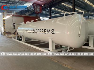 China 20000L 10T Mobile LPG Gas Plant with Pump and Filling Scales 20m3 Skid Station for sale