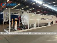 China 20000L 10T Mobile LPG Gas Plant with Pump and Filling Scales 20m3 Skid Station for sale