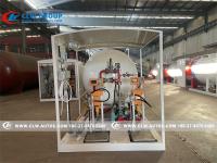 China 20000L 10T Mobile LPG Gas Plant with Pump and Filling Scales 20m3 Skid Station for sale