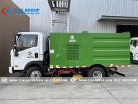 China Sinotruk Howo 1500L Water Tanker 4000L Dust Tanker Road Sweeper Truck for sale