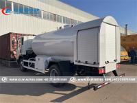 China HOWO 4x2 8000L LPG Bobtail Tanker Truck with Dispenser 120HP for sale